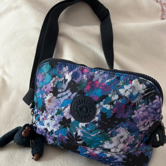 Kipling | Bags | Kipling Shoulder Bag Blue Floral | Poshmark